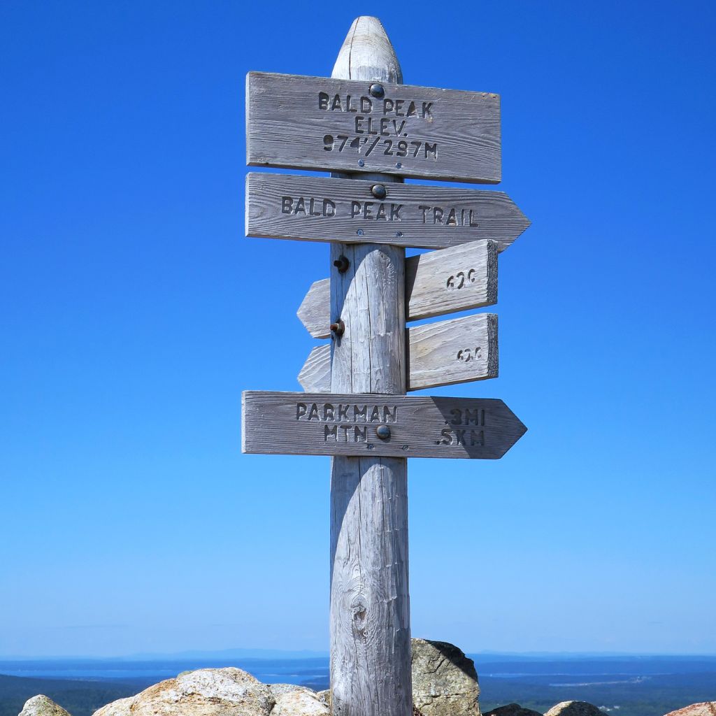 Parkman Mountain Including Bald Peak In Acadia National Park The Fat ...